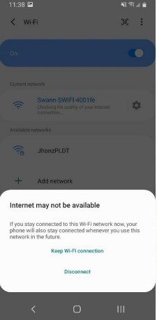 Swann Security App pairing error for SWIFI camera: Error: Failed to connect to device (Android ...