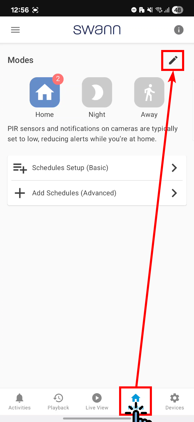 How To Set Up Modes In Swann Security App Swann